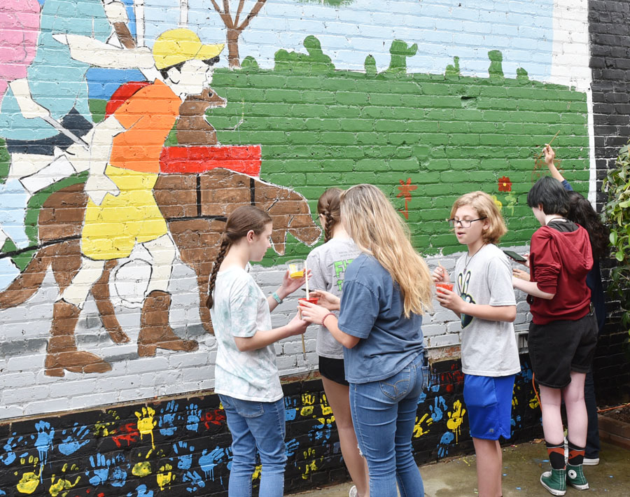 Residents Turn Out To Help Paint ‘Children On Parade’ Mural – The ...