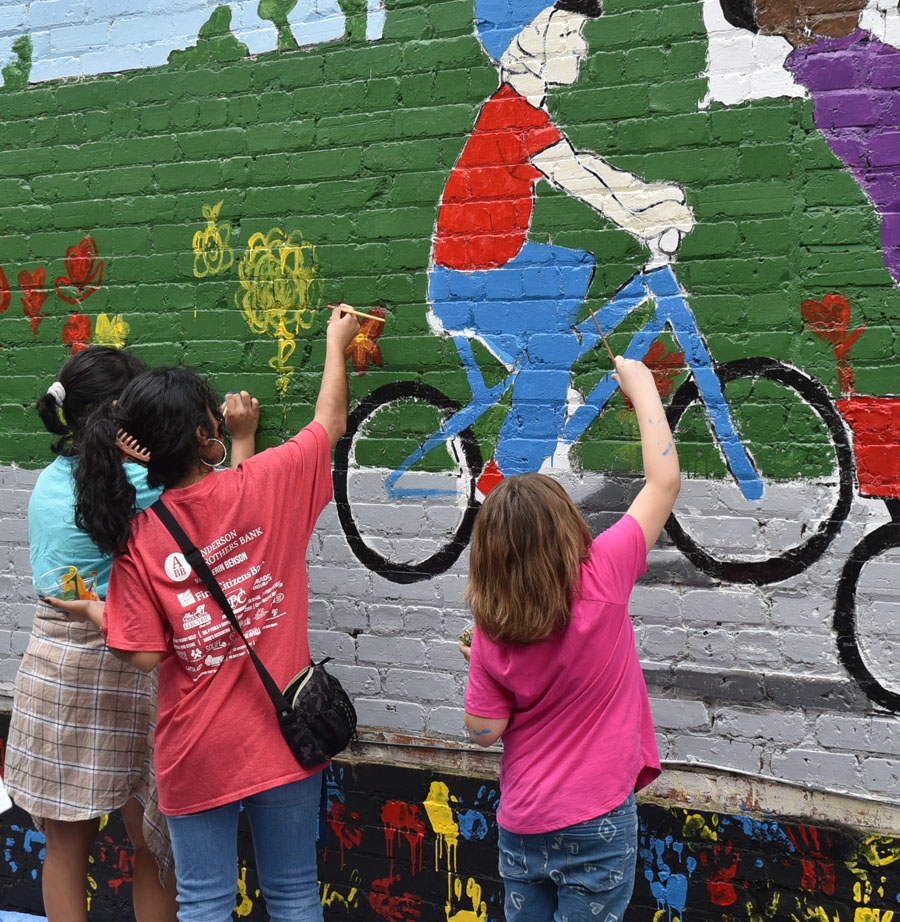 Residents Turn Out To Help Paint ‘Children On Parade’ Mural – The ...
